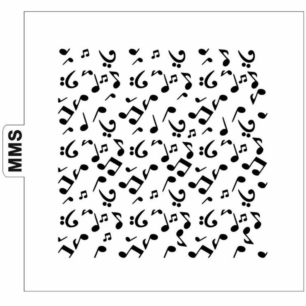 Pochoir notes de musique - Mini Miss Sugar